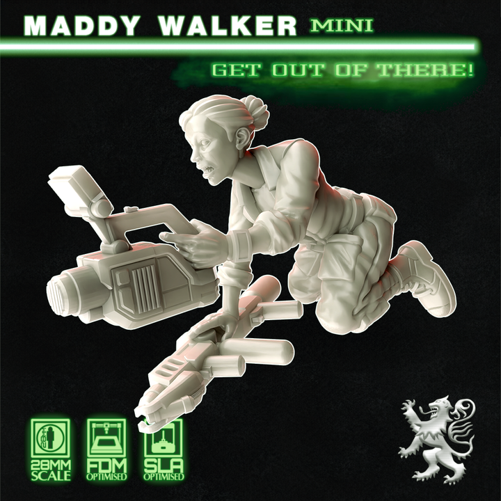 3D Printable Maddy Walker - Get Out of There! by 2nd Dynasty