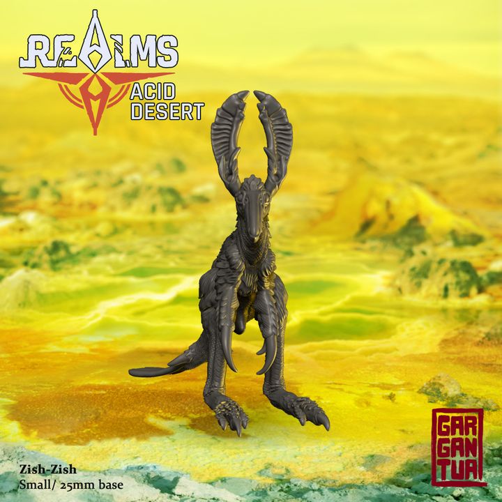 3D Printable REALMS: ACID DESERT - Zish-Zish by GARGANTUA