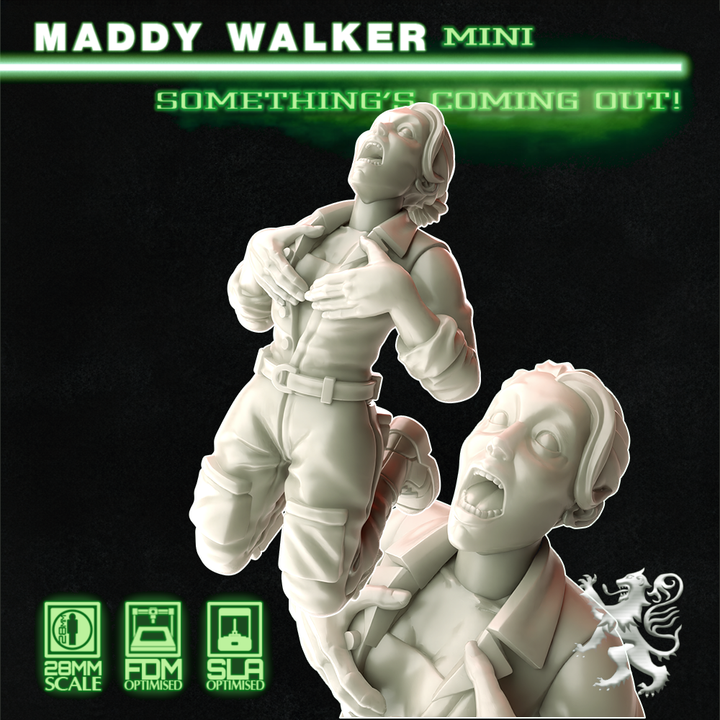 3D Printable Maddy Walker - Something's Coming Out! by 2nd Dynasty