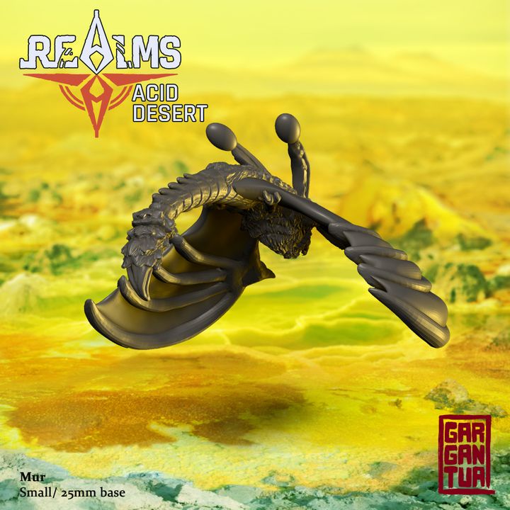 3D Printable REALMS: ACID DESERT - Mur by GARGANTUA