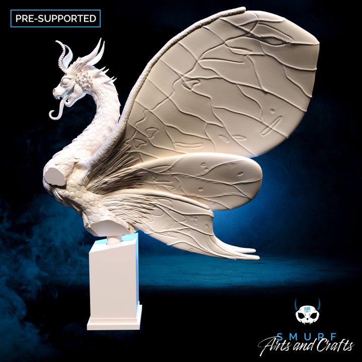 3D Printable Fairy Dragon - Bust by Smurf Minis