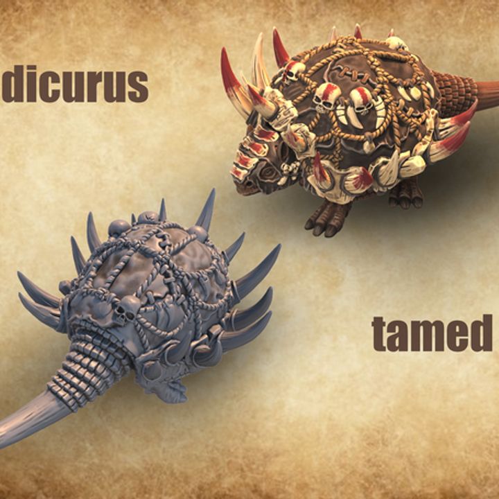 3D Printable Epic set of doedicurus, prehistoric beast by StoneAxe ...