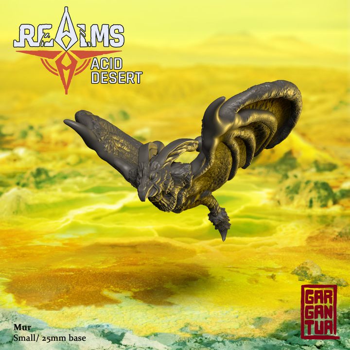 3D Printable REALMS: ACID DESERT FULL MINIATURE + PDF BUNDLE by GARGANTUA