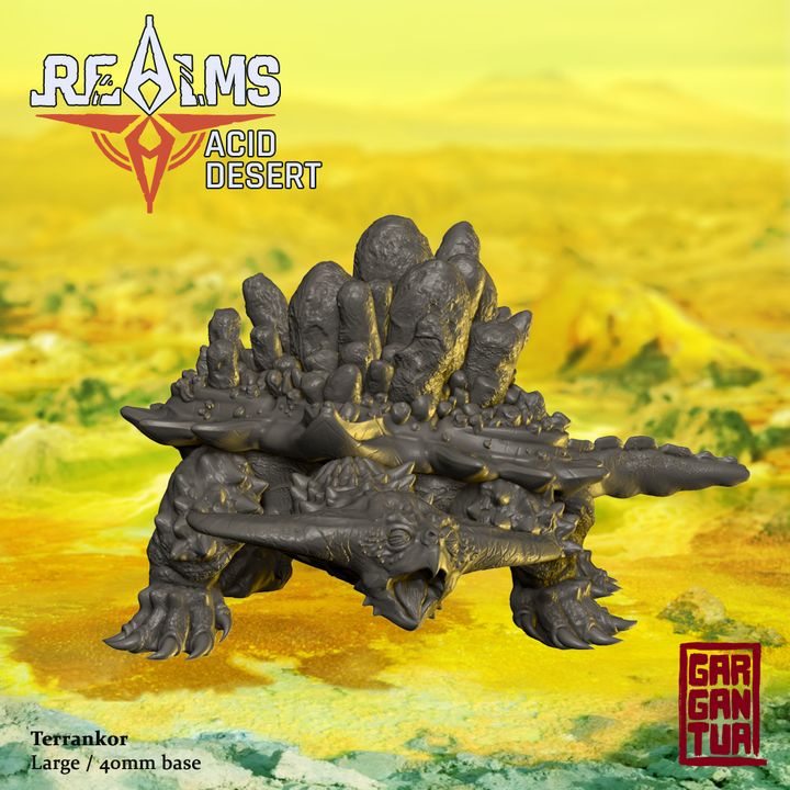3D Printable REALMS: ACID DESERT FULL MINIATURE + PDF BUNDLE by GARGANTUA