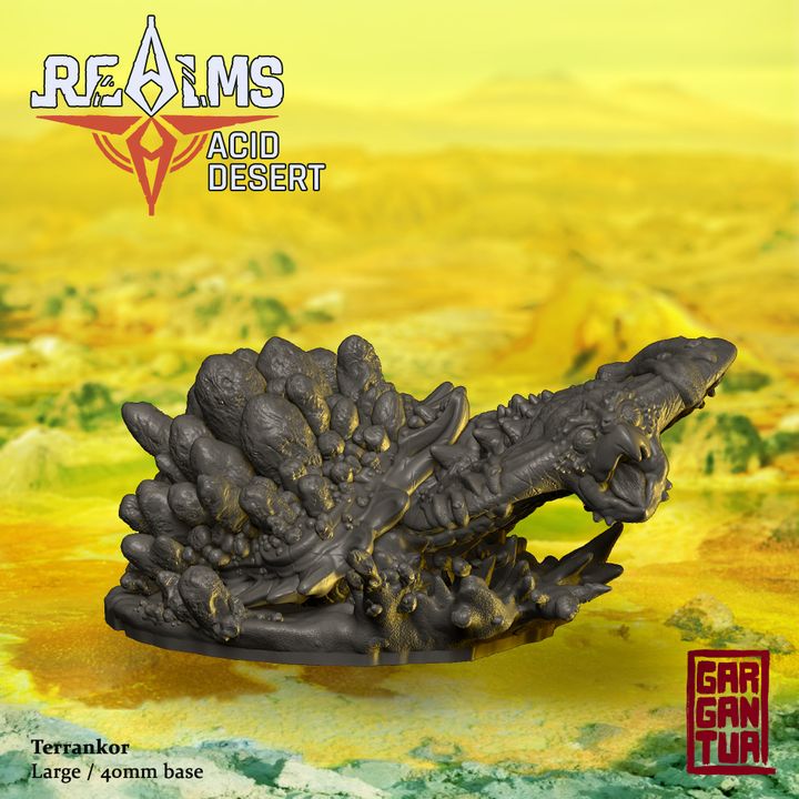 3D Printable REALMS: ACID DESERT FULL MINIATURE + PDF BUNDLE by GARGANTUA