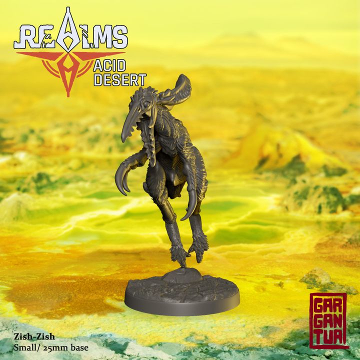 3D Printable REALMS: ACID DESERT FULL MINIATURE + PDF BUNDLE by GARGANTUA