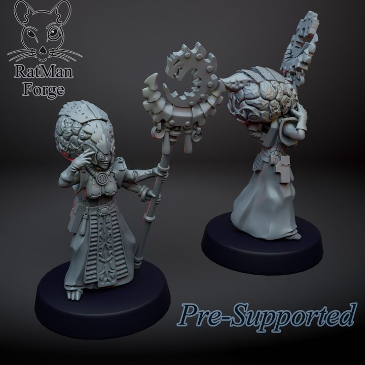 3D Printable Brainy girl by RatMan Forge