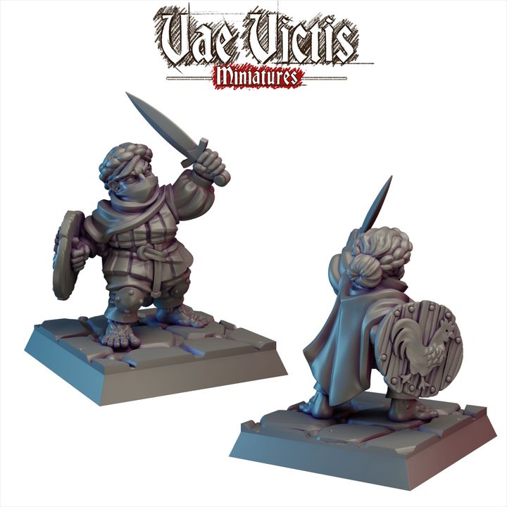 3D Printable [June 2024 RELEASE] Halfling Elite by Vae Victis Miniatures