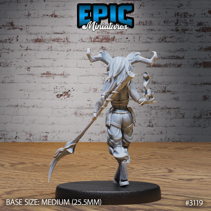 3D Printable Satyr Girl Set / Pan Warrior / Forest Guardian / Nature ...