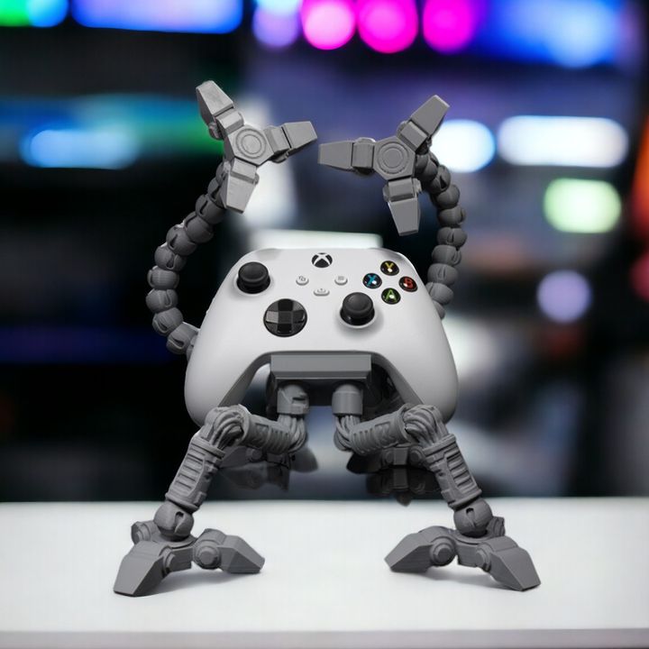 3D Printable Articulated Controller Holder by Stlflix