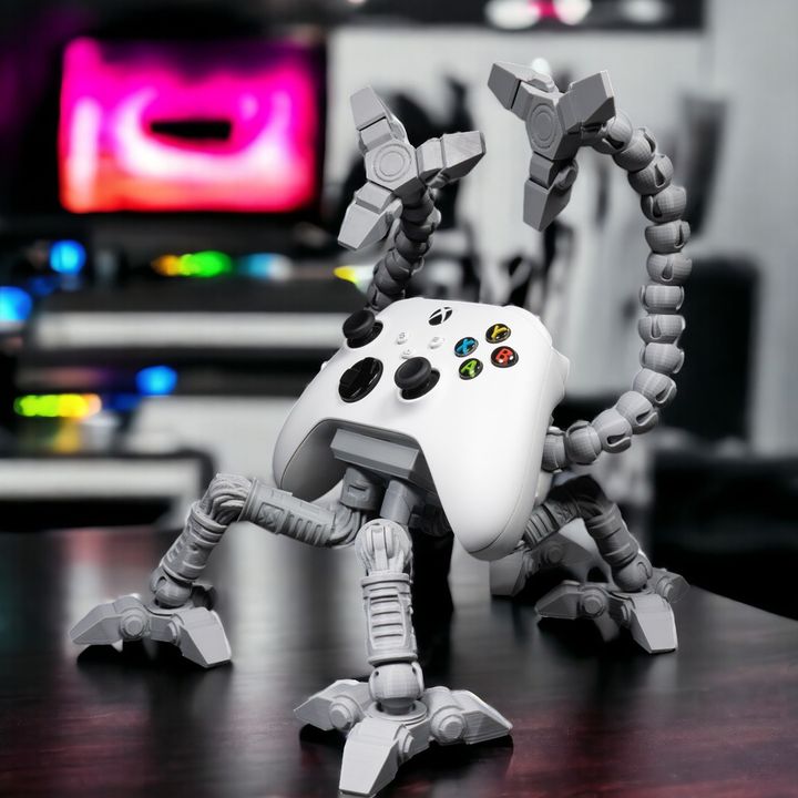 3D Printable Articulated Controller Holder by Stlflix