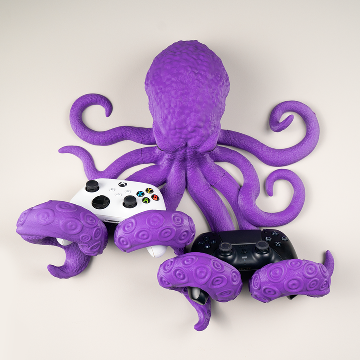 3D Printable Octopus Controller & Headphone Holder by Stlflix
