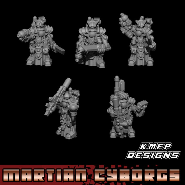 3D Printable Martian Cyborg Infantry "TypeS" by KMFP Designs