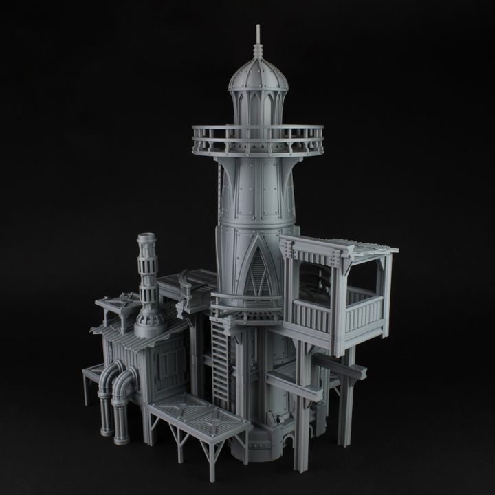 3D Printable Scum City - Lighthouse by Tesseract Tomb