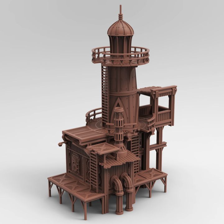 3D Printable Scum City - Lighthouse by Tesseract Tomb