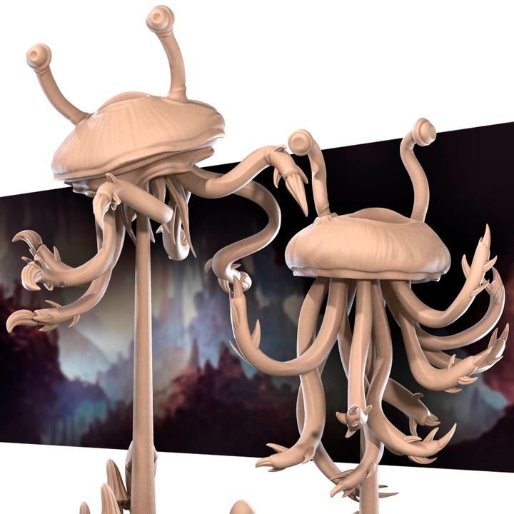 3D Printable Flumphs (Aberration) (2 Models) by Bite the Bullet