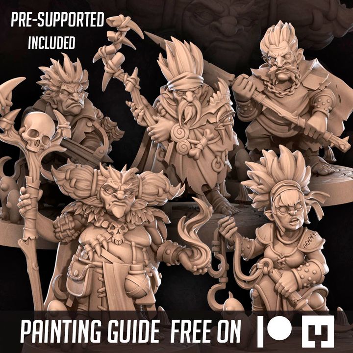 3D Printable Derros (5 Models) by Bite the Bullet