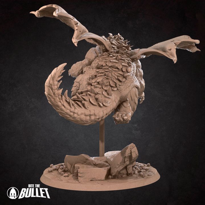 3D Printable Chonky Dragon (Forge Boss) by Bite the Bullet
