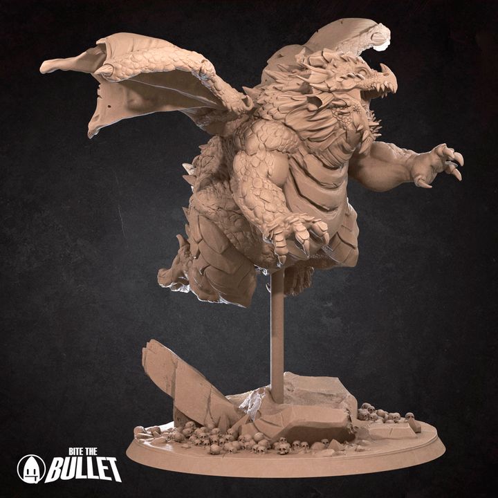 3D Printable Chonky Dragon (Forge Boss) by Bite the Bullet