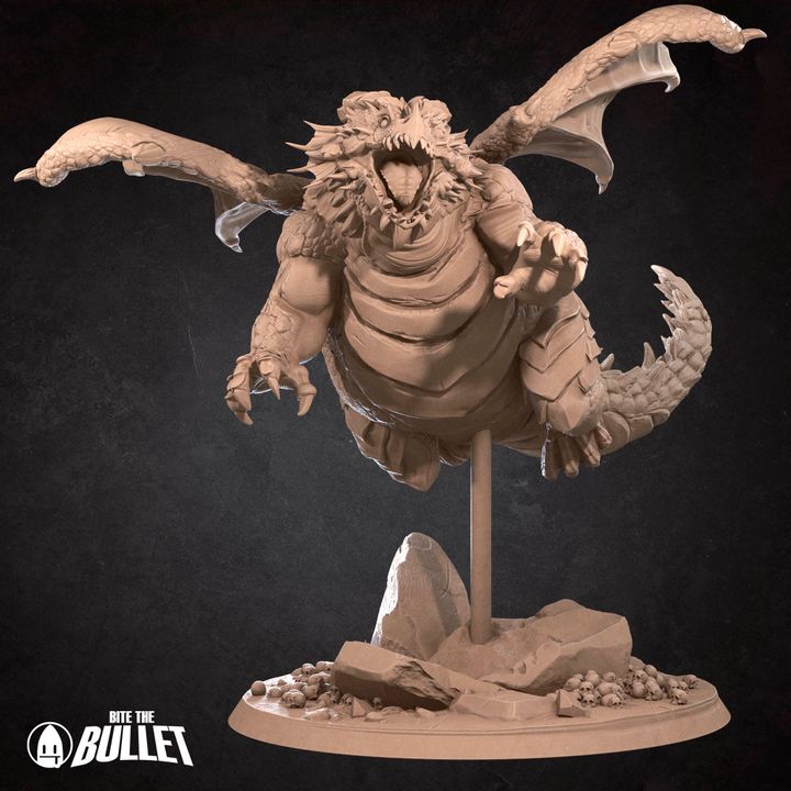 3D Printable Chonky Dragon (Forge Boss) by Bite the Bullet