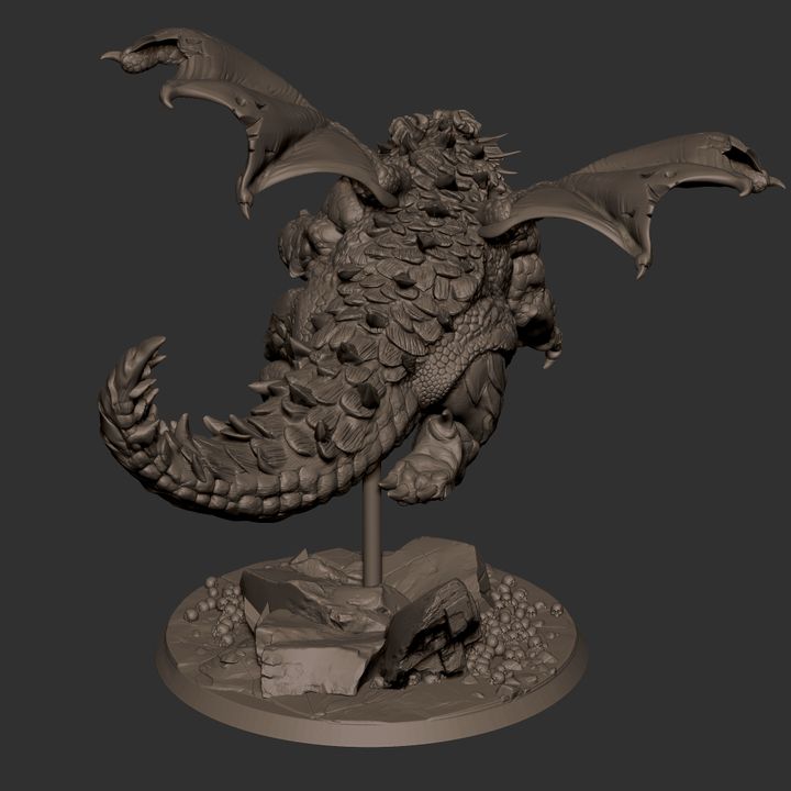 3D Printable Chonky Dragon (Forge Boss) by Bite the Bullet