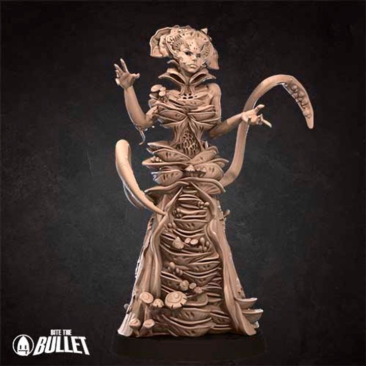 3D Printable Zuggy, Queen of Fungi (2 Versions) by Bite the Bullet