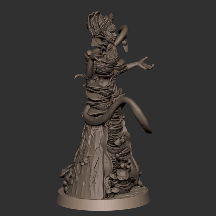 3D Printable Zuggy, Queen of Fungi (2 Versions) by Bite the Bullet