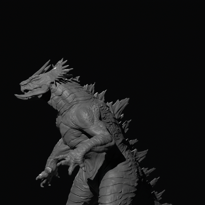 3D Printable Kaiju ceratopsia monster by Dinoworld