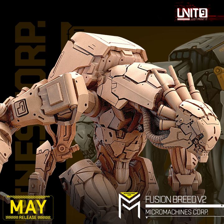 3D Printable Cyberpunk - Fusion Breed V2 - Micromachine Corp ...