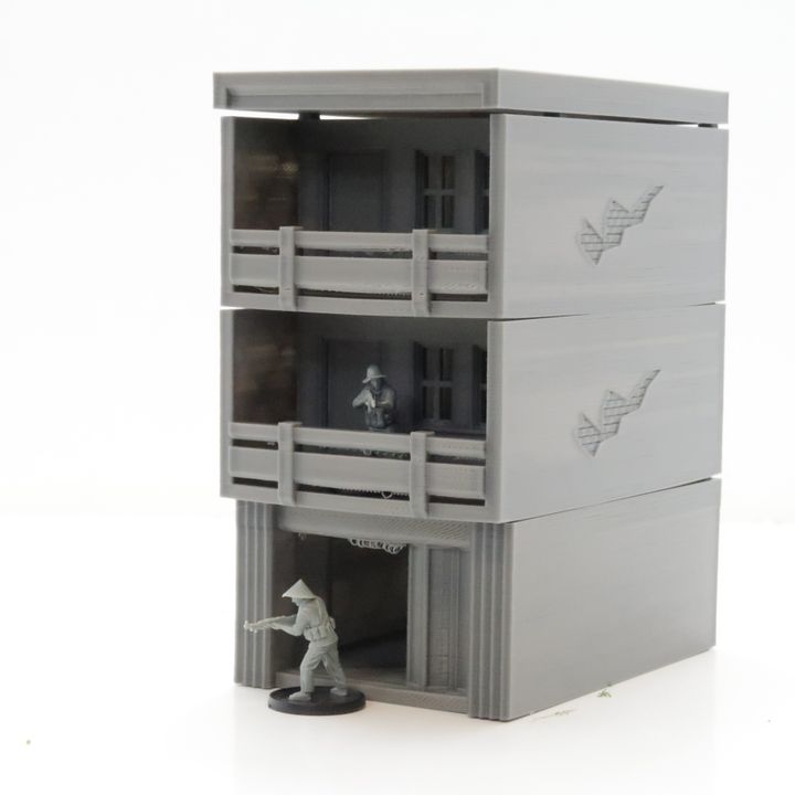 3D Printable Vietnam Urban Building (VUBT4) - Wargaming Terrain by ...