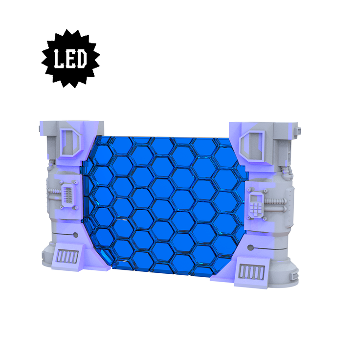 3D Printable LED Energy wall by Moonshine Miniatures