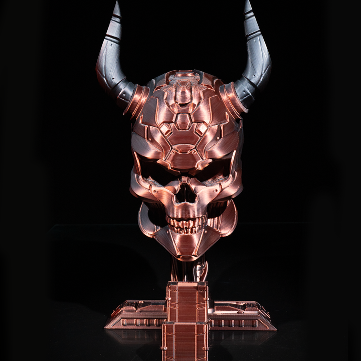 3D Printable Sci-fi Skull Controller & Headphone Holder by Stlflix