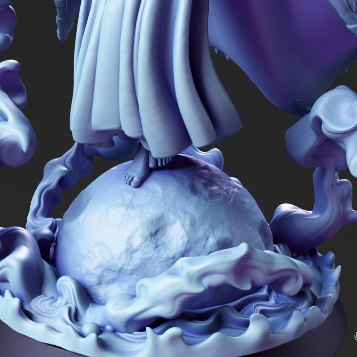 3D Printable Fey Guide Pose 3 - 4 Variants and Pinup by PSMiniatures