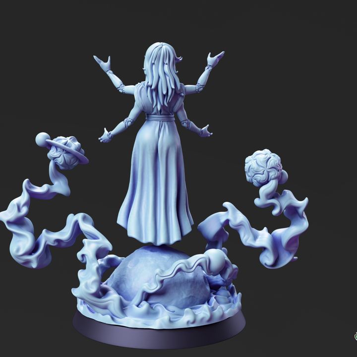 3D Printable Fey Guide Pose 3 - 4 Variants and Pinup by PSMiniatures