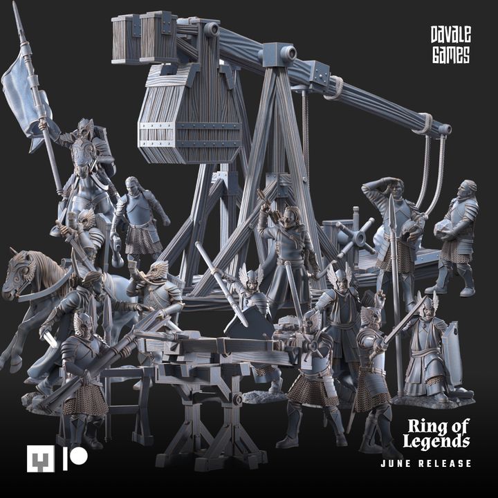 3D Printable June Release 24 | Release Pack | Ring of Legends by Davale ...