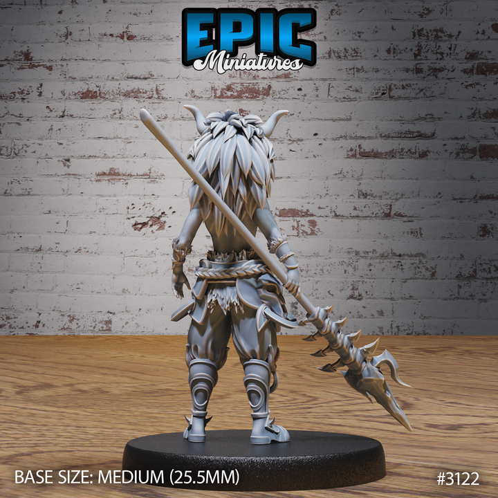 3D Printable Taurus Boy / Bulky Horned Warrior / Bull Human Minotaur ...