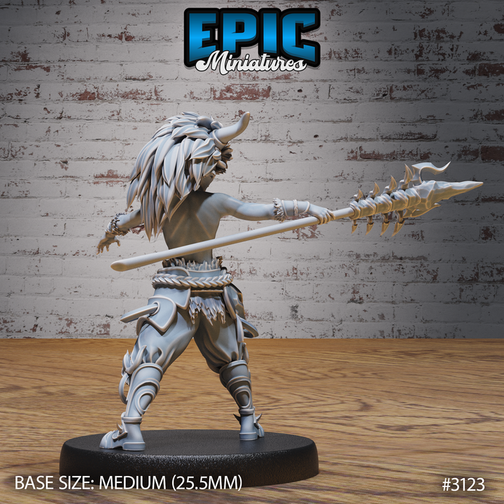 3D Printable Taurus Boy Attack / Bulky Horned Warrior / Bull Human ...