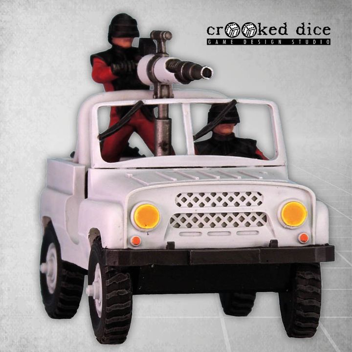 3D Printable Alien Invader Jeep by Karl Perrotton