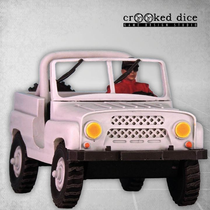 3D Printable Alien Invader Jeep by Karl Perrotton