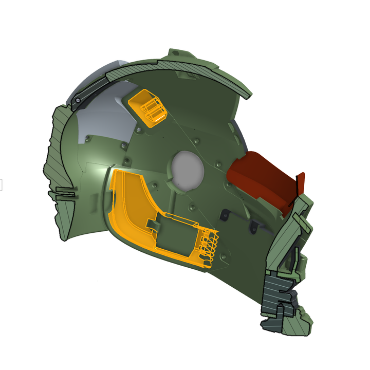3D Printable Locus Helmet by Aguilar Workshop
