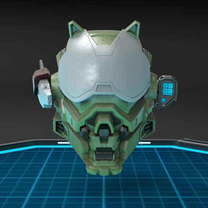 3D Printable Locus Helmet by Aguilar Workshop