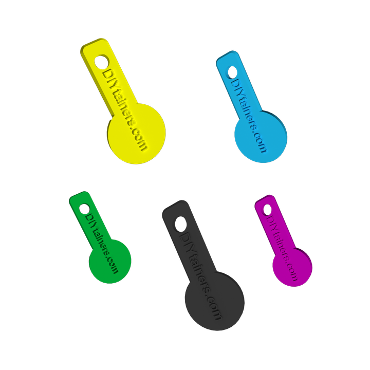 3D Printable Shopping Trolley Coin Key by DIYtainers