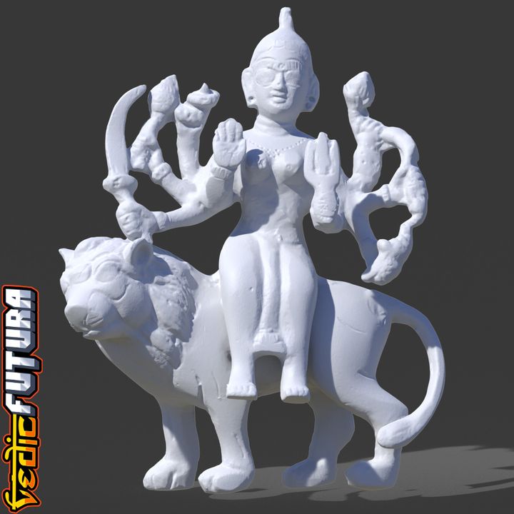 3D Printable Bhavini Durga - The Beautiful One by VedicFutura