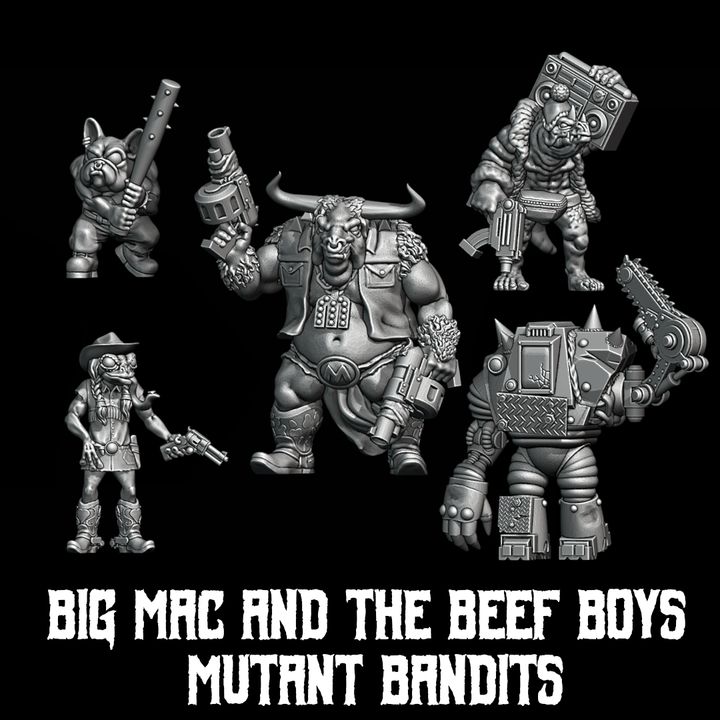 3D Printable Mutant Bandits - The Beef Boys by Red Nebular