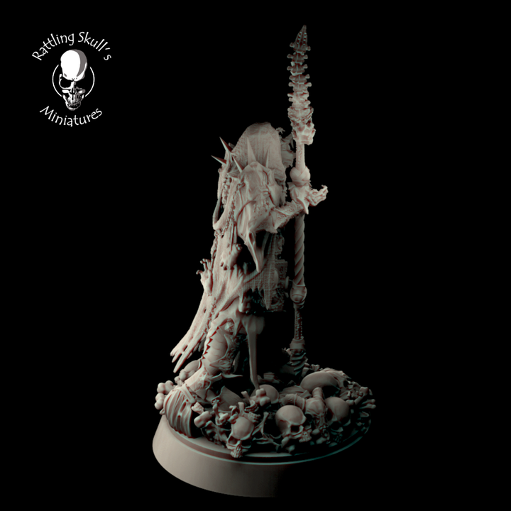 3D Printable Dread Necromancer by Rattling Skull's Miniatures