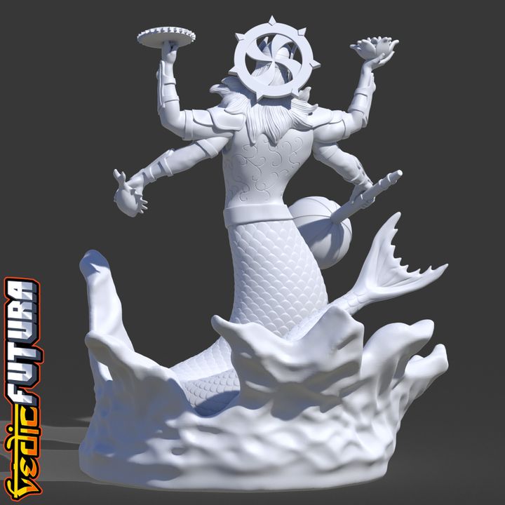 3D Printable Matsya - First Avatar of Vishnu by VedicFutura