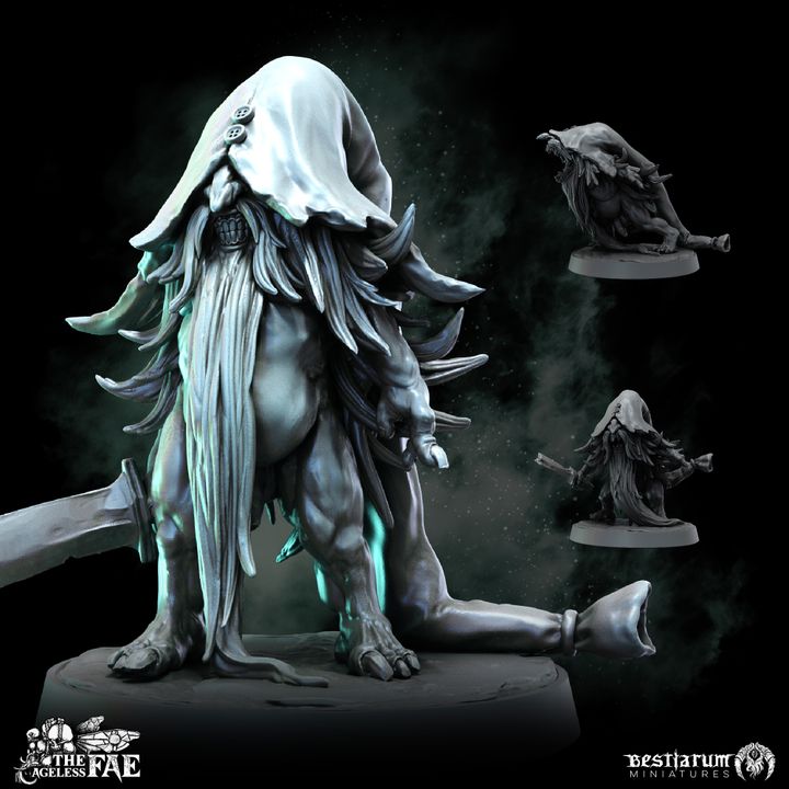 3D Printable Redcap Gnomes x 3 by Bestiarum Miniatures