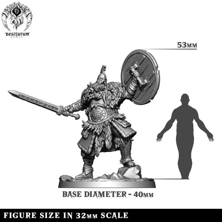 3D Printable Thulean Warriors x3 | Warclans of Thule | Viking by ...
