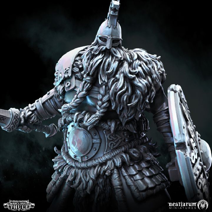 3D Printable Thulean Warriors x3 | Warclans of Thule | Viking by ...