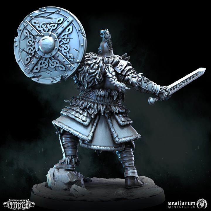 3D Printable Thulean Warriors x3 | Warclans of Thule | Viking by ...